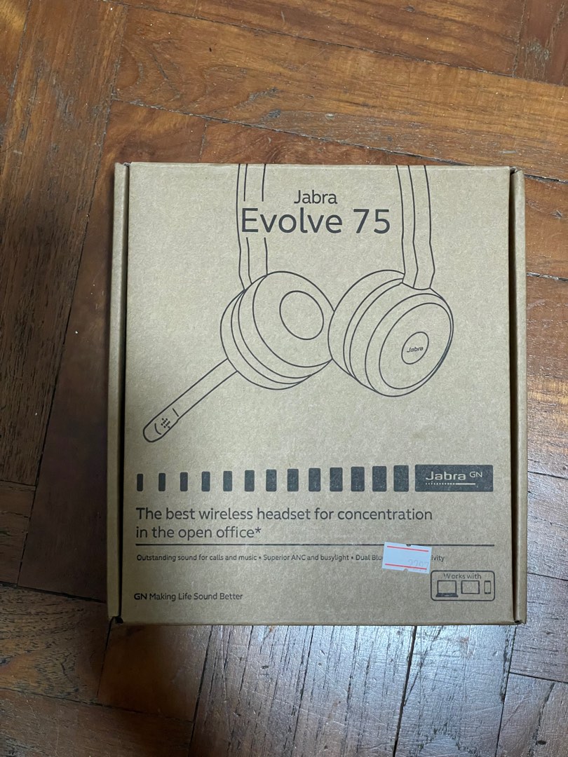 Jabra Evolve 75 SE Stereo Wireless Headset, Audio, Headphones ...