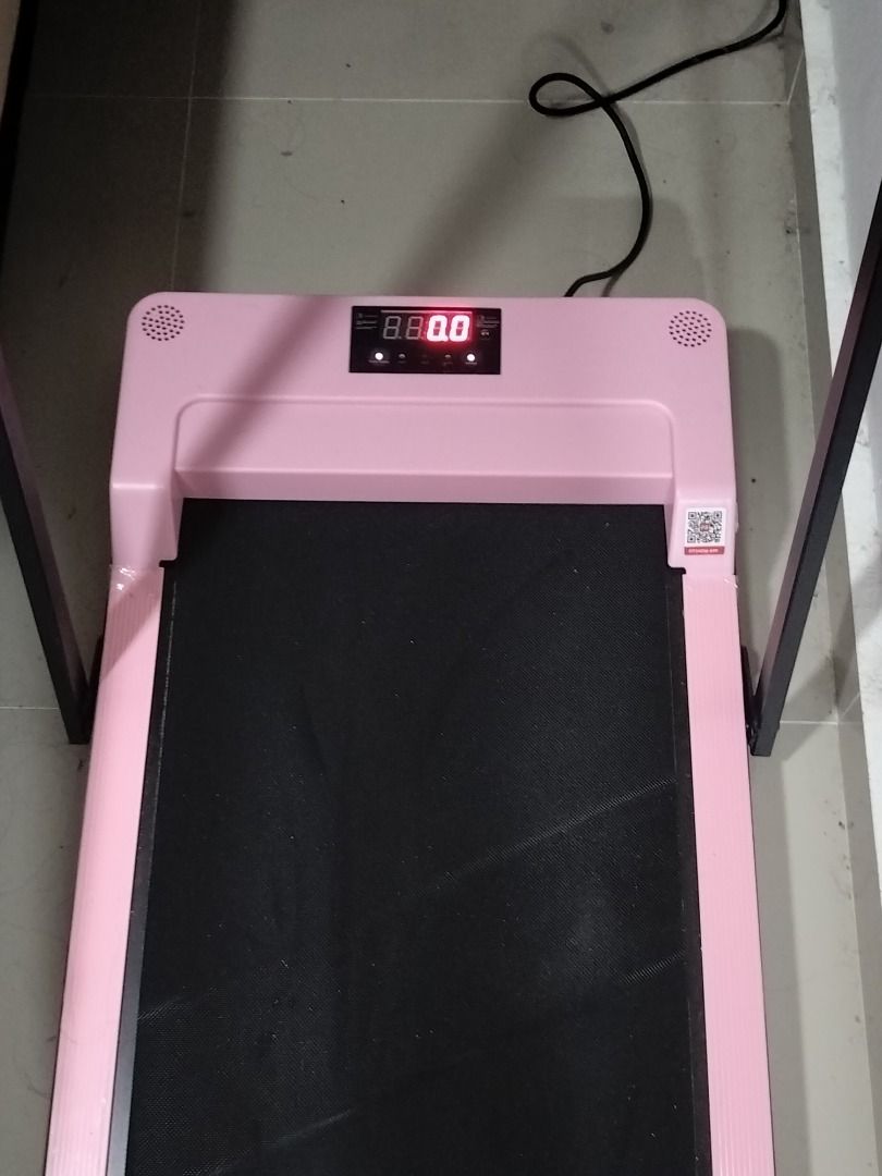 JOMO Living Foldable Treadmill Pink + Armrest, Sports Equipment ...