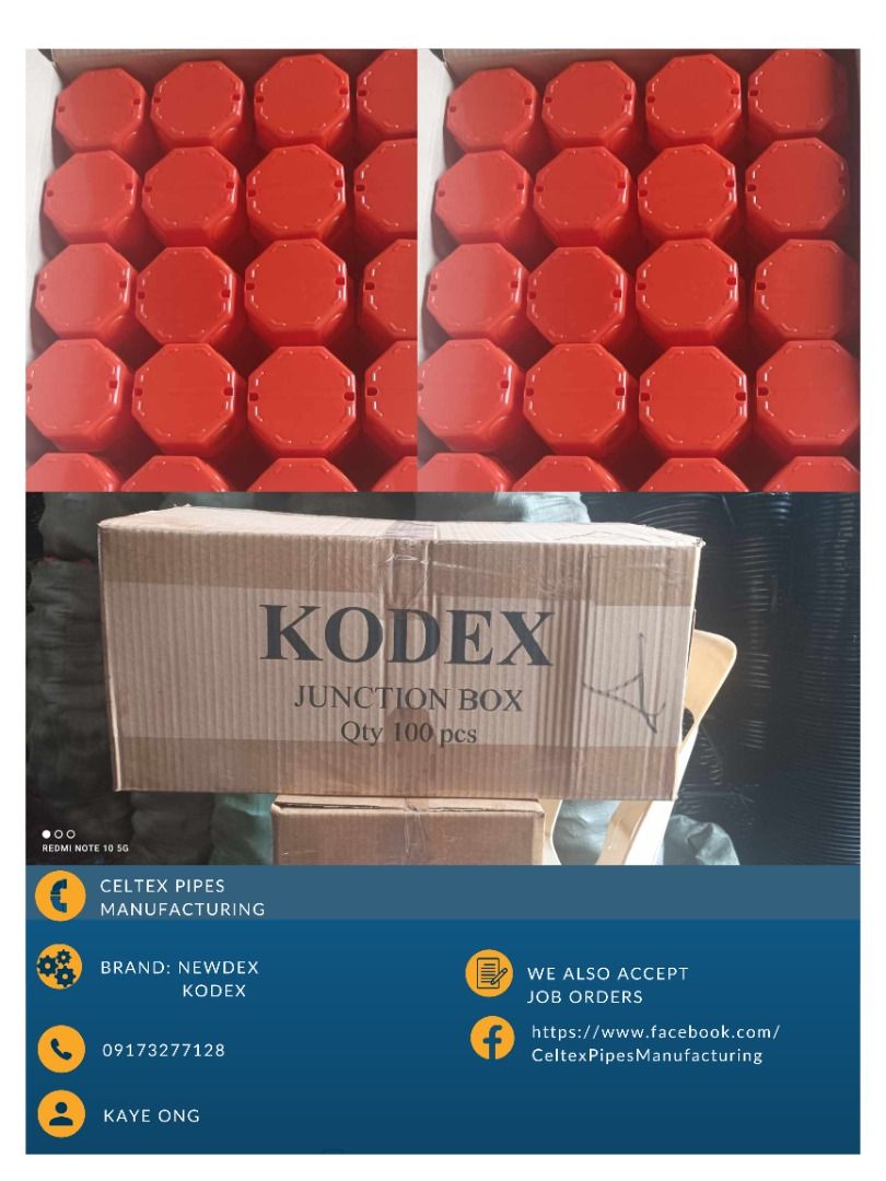 Junction Box Class A (KODEX) Php2,500 1 box, 100pcs, Commercial ...