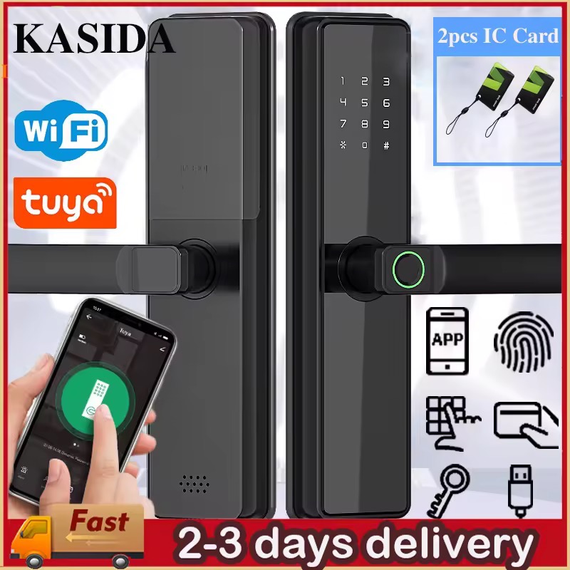 KASIDA Bluetooth Tuya Fingerprint Door Lock Electronic Smart Door Lock ... KASIDA Bluetooth Tuya Fingerprint Door Lock Electronic Smart Door Lock ...