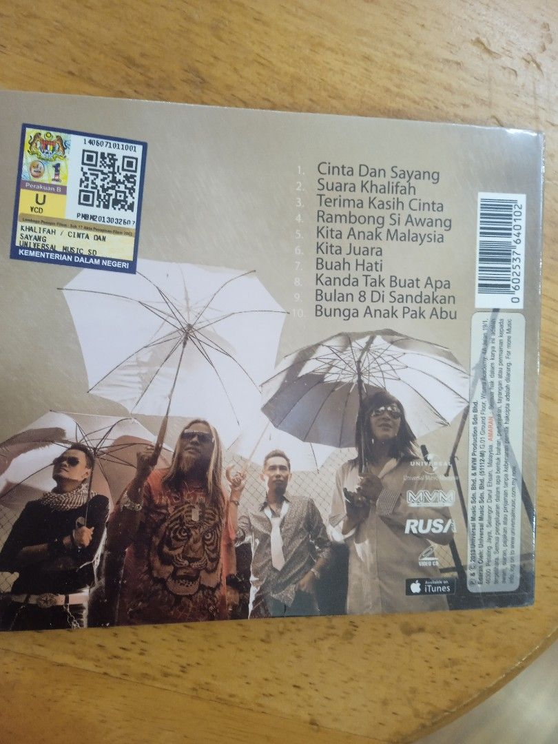 Khalifah album dijual vcd MTV karaoke, Hobbies & Toys, Music & Media, CDs & DVDs on Carousell