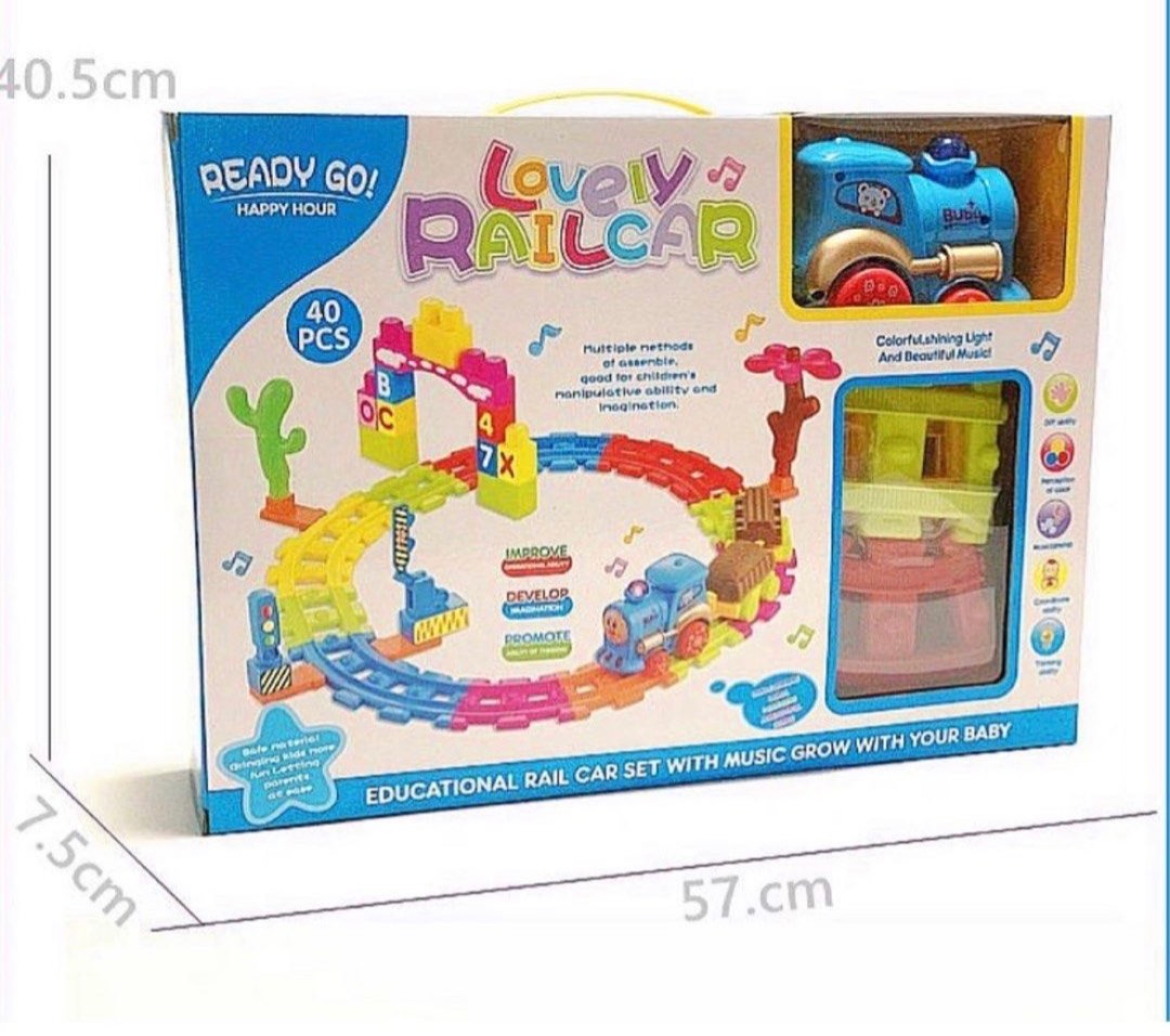 Kids toy train railway track, Babies & Kids, Infant Playtime on Carousell