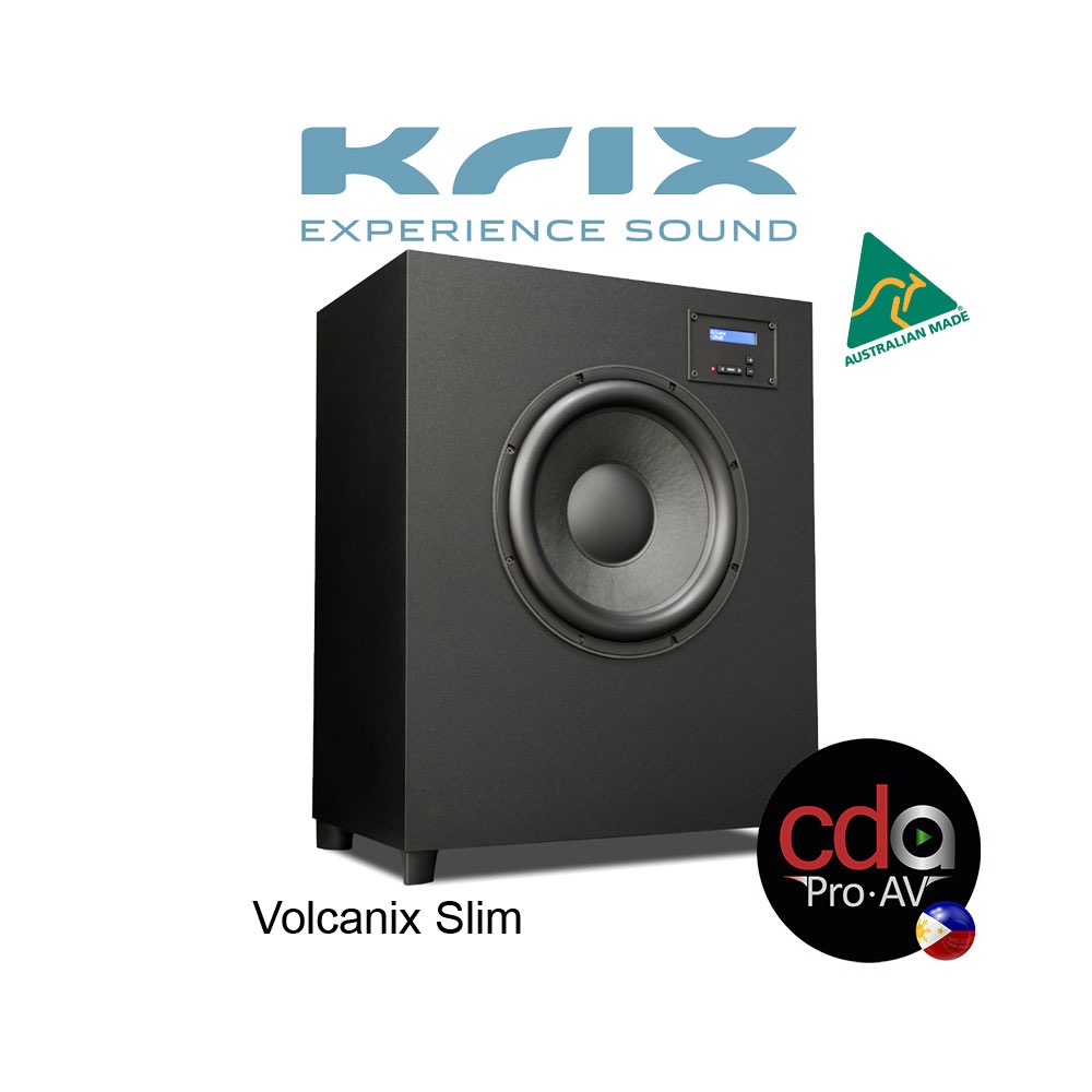 Krix Volcanix Slim Active Subwoofer - Each, Audio, Soundbars, Speakers & Amplifiers on Carousell