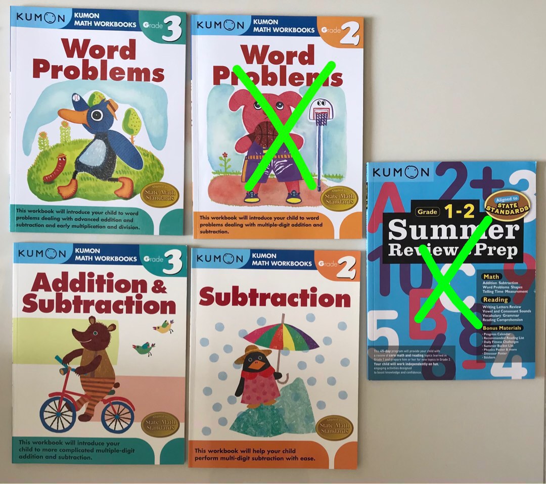 Kumon Maths workbooks Grade 3 Addition & Subtraction Word Problems ...