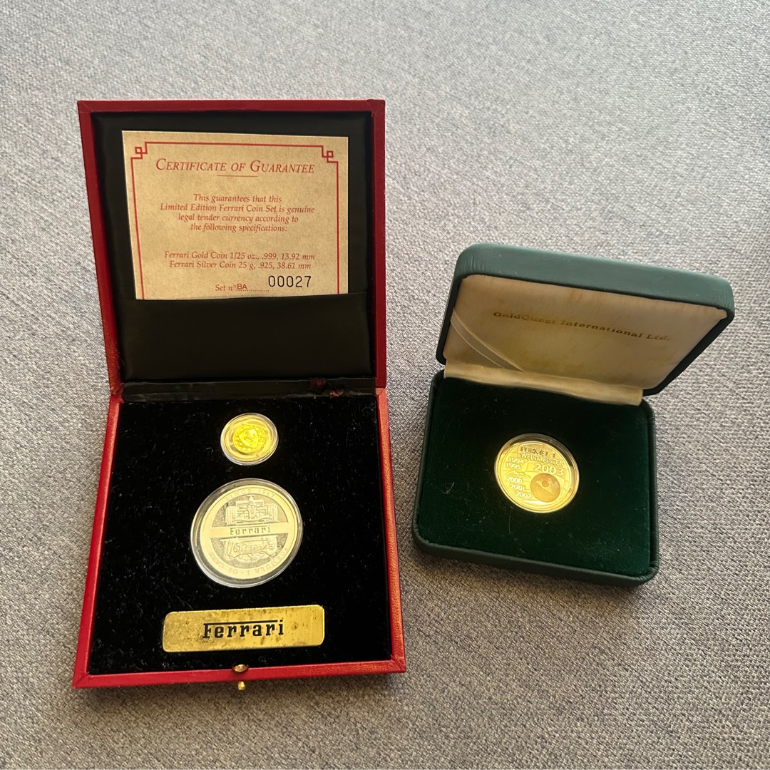 Limited Edition Ferrari Coins Set, Hobbies & Toys, Collectibles ...