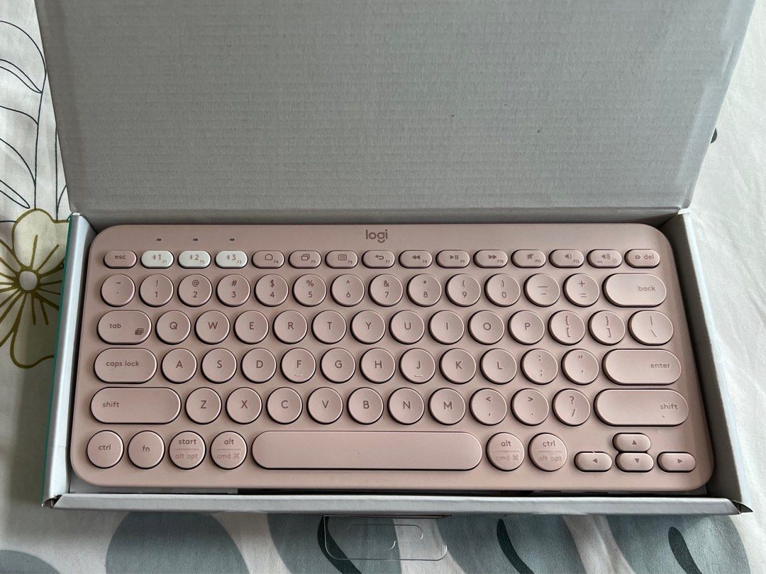 Logitech K380 Bluetooth Keyboard Pink, Computers & Tech, Parts ...