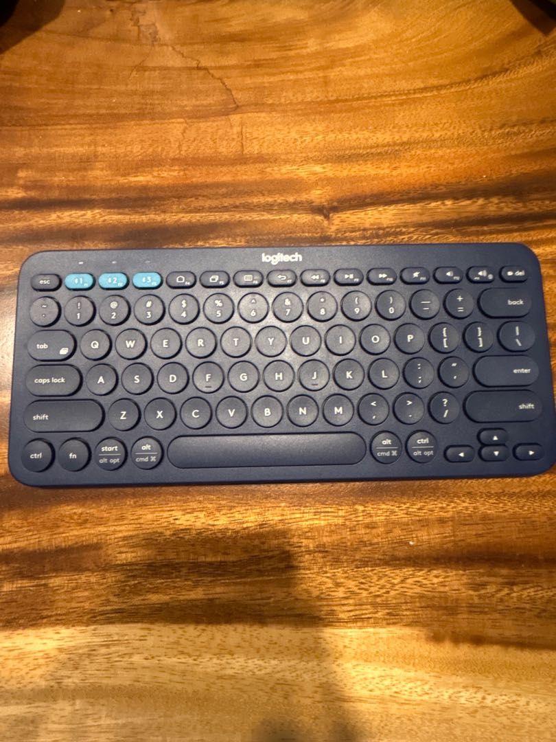 Logitech K380 Multi Device Bluetooth Keyboard Blue Computers And Tech Parts And Accessories