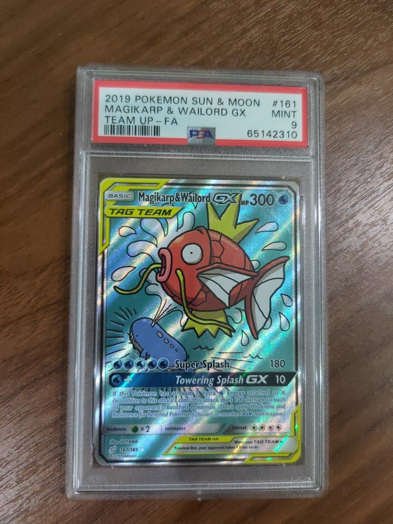 Magikarp & Wailord GX 161/181 Sun & Moon Team Up Pokemon Trading Card Game TCG, Hobbies & Toys ...