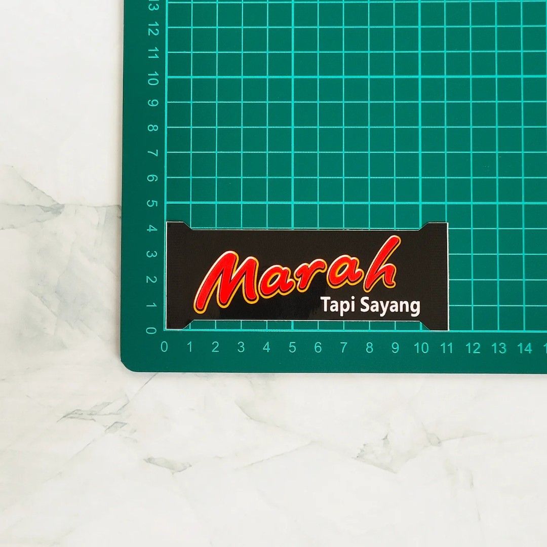 MARAH TAPI SAYANG (Mars parody) vinyl sticker, Motorcycles, Motorcycle ...