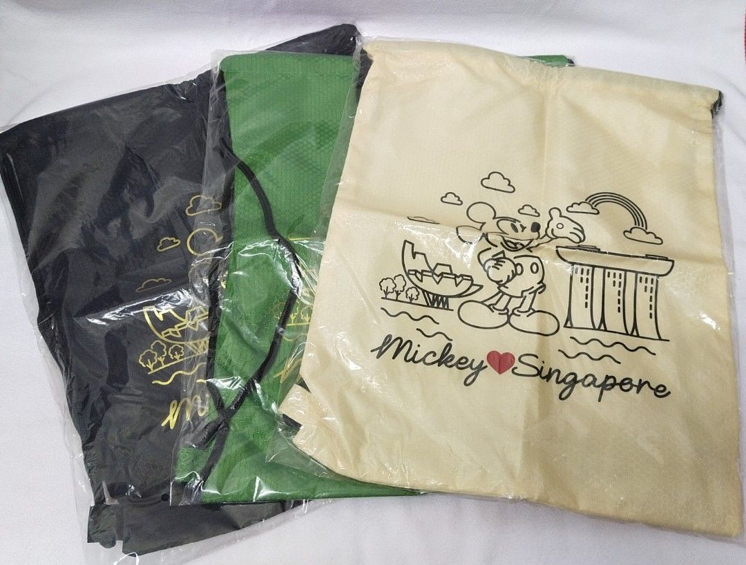 MBS Limited Edition Mickey String Bag, Men's Fashion, Bags, Belt bags, Clutches and Pouches on ...