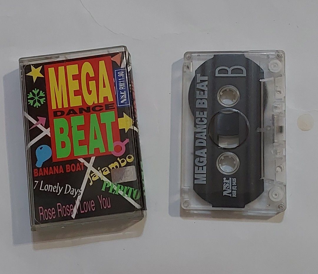 Mega Dance Beat old vintage cassette kaset, Hobbies & Toys ...