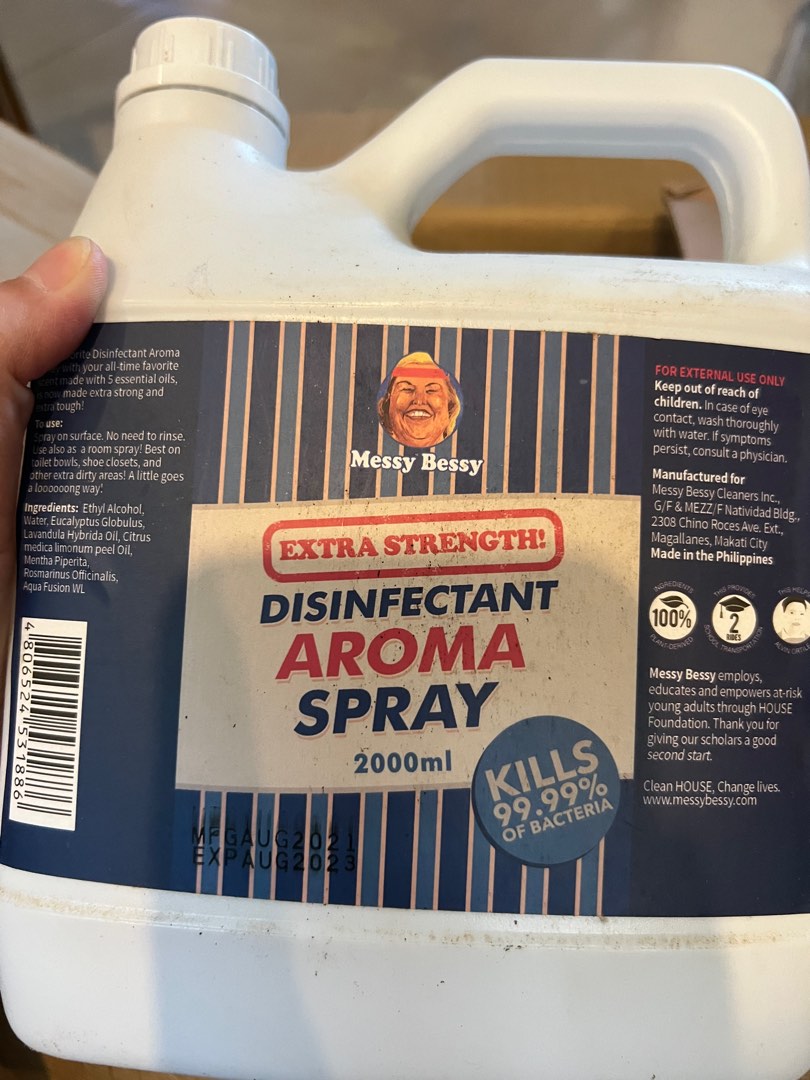 Messy Bessy Extra Strength Disinfectant Aroma Spray - on Carousell