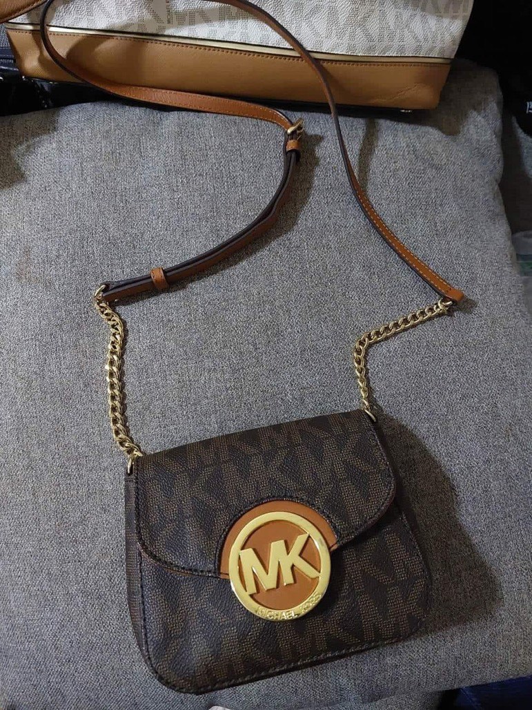 Michael Kors Monogram Fulton Crossbody Bag, Luxury, Bags & Wallets on ...