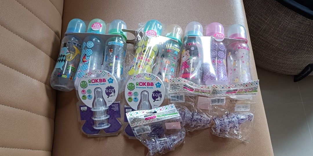 Milk bottles, teats and steam sterilizer, Babies & Kids, Nursing ...