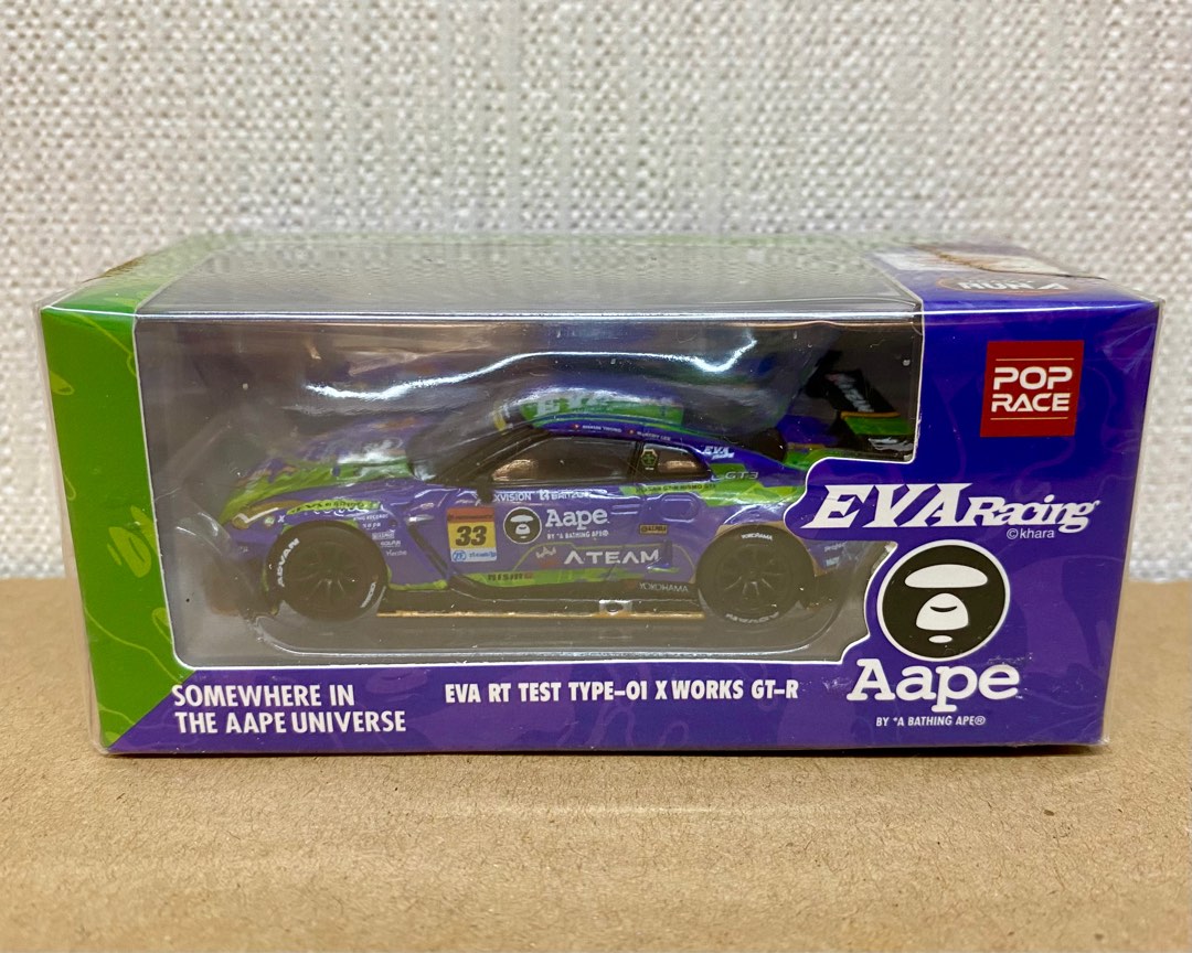 【全新未開封】Mini GT Pop Race GTR R35 Aape Bathing Ape EVA Racing 初號機 配色 非 ...