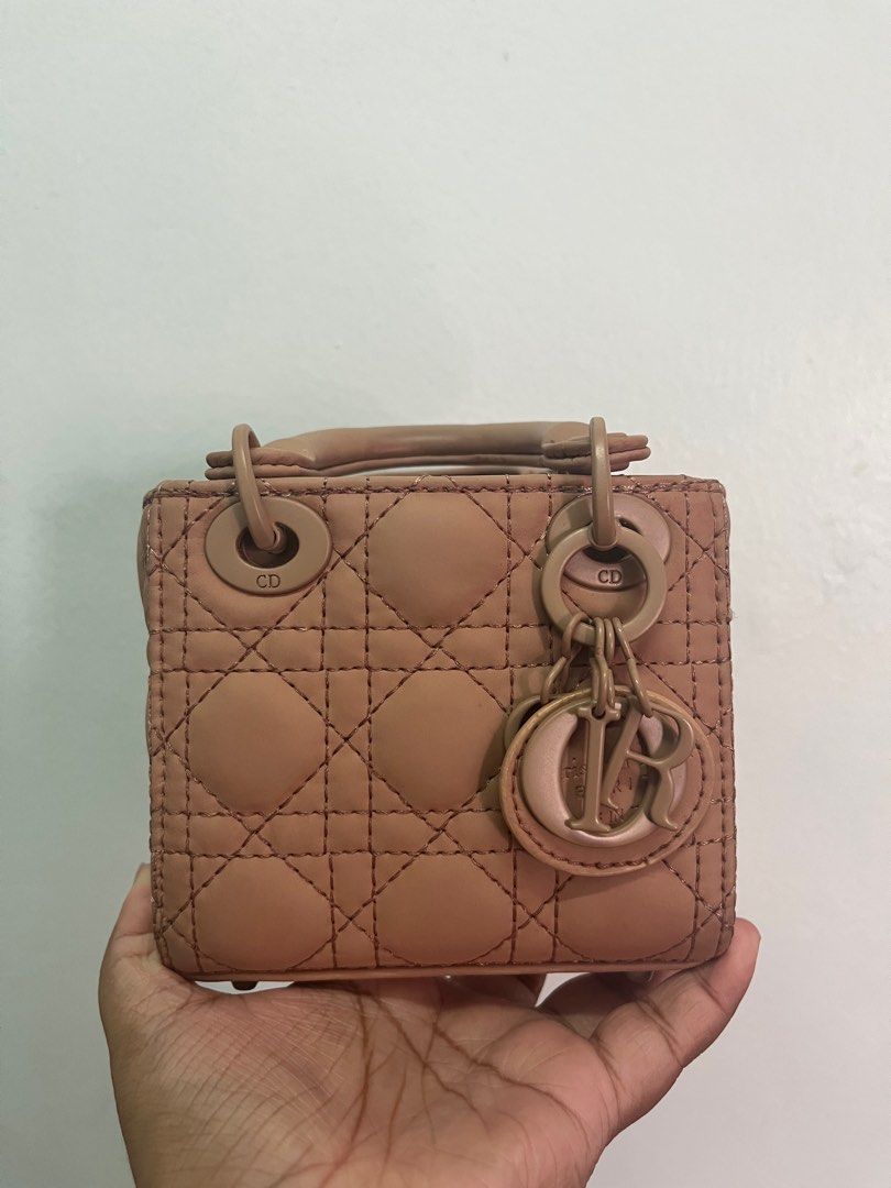 Mini Lady Dior ultra matte blush, Women's Fashion, Bags & Wallets ...