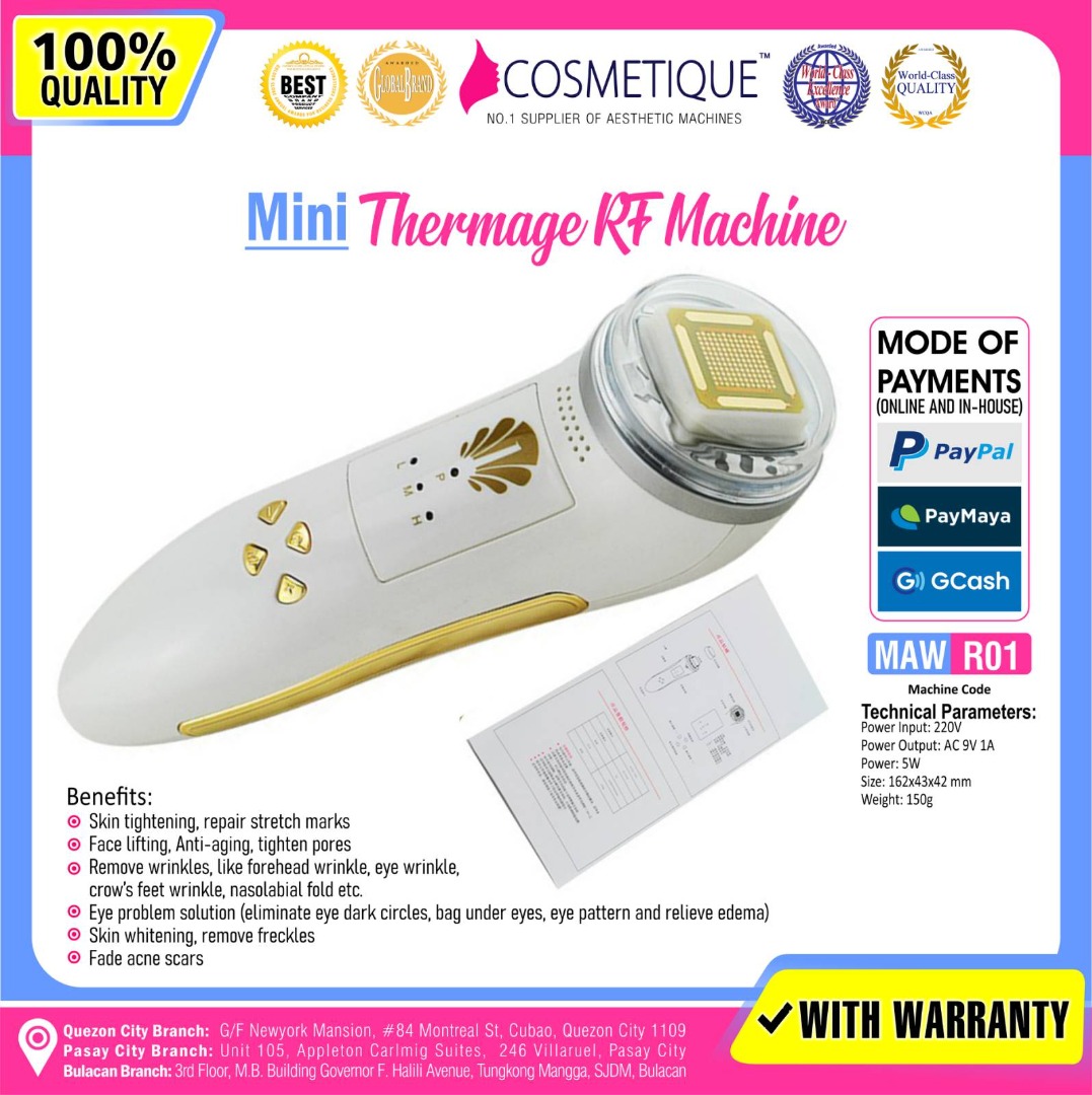 Mini Thermage RF Facial Machine, Beauty & Personal Care, Face, Face ...