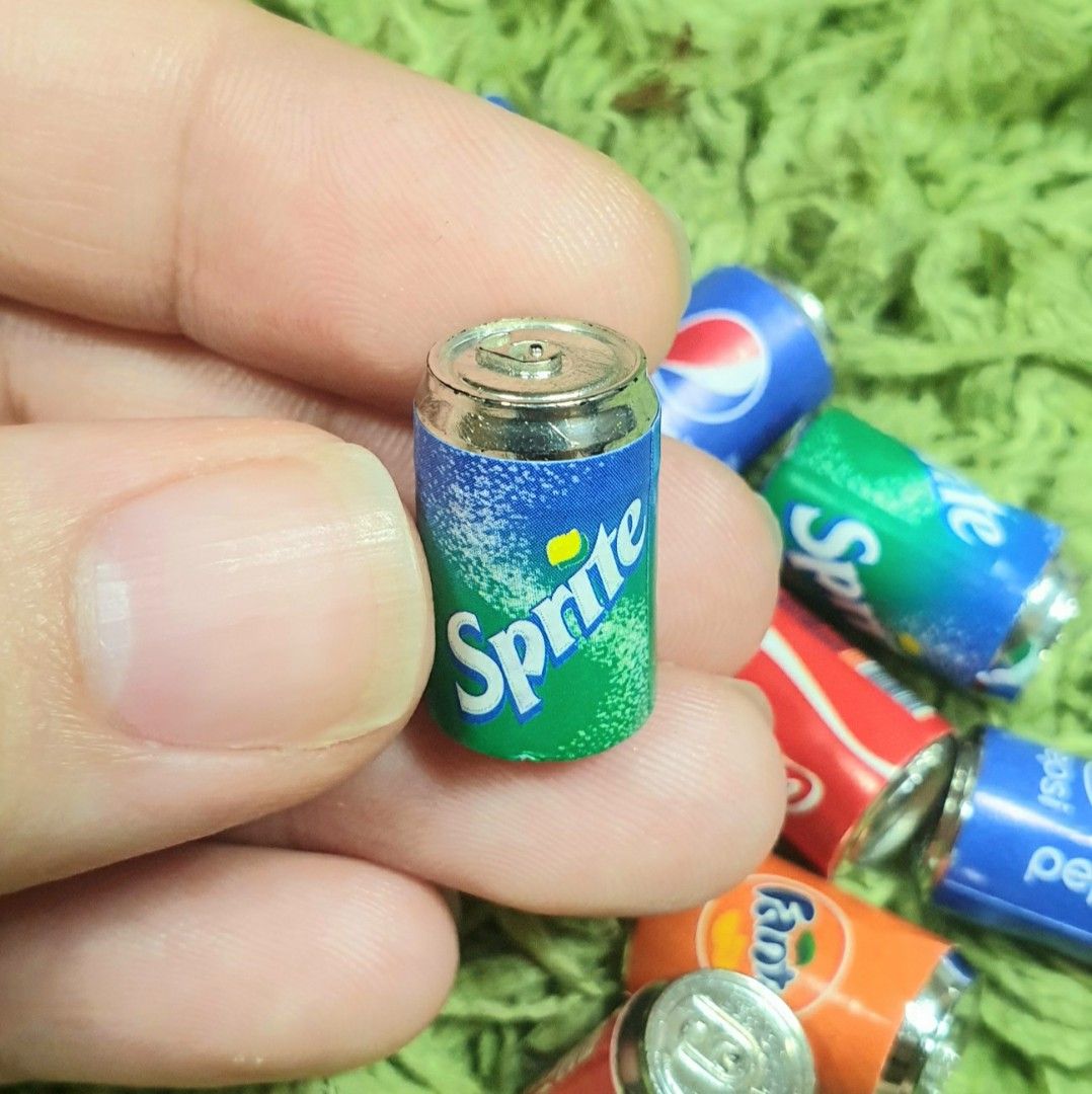 miniature can soda coke sprite royal pepsi small cute dollhouse gift ...
