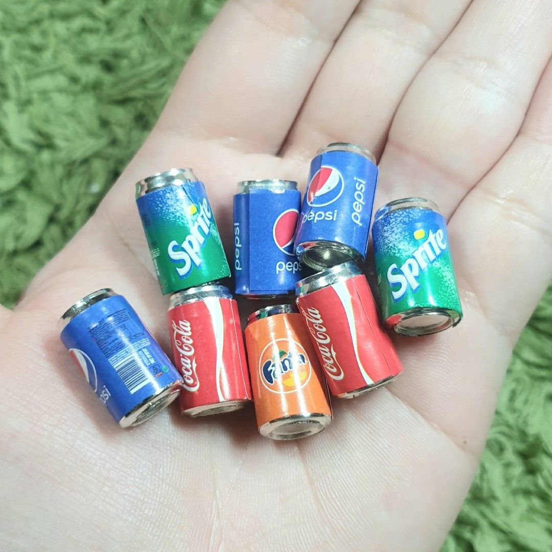 miniature can soda coke sprite royal pepsi small cute dollhouse gift ...