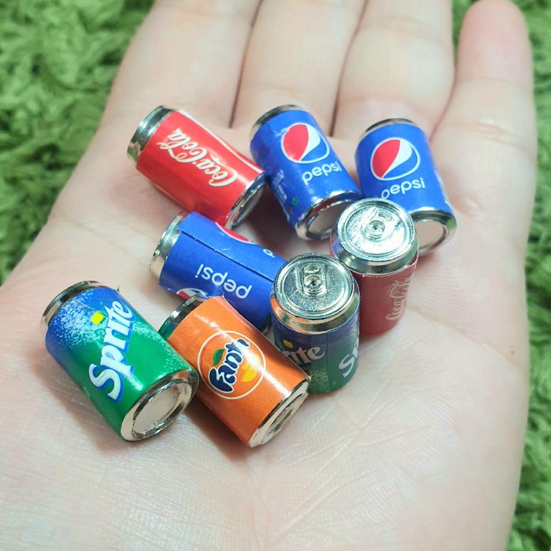 miniature can soda coke sprite royal pepsi small cute dollhouse gift ...