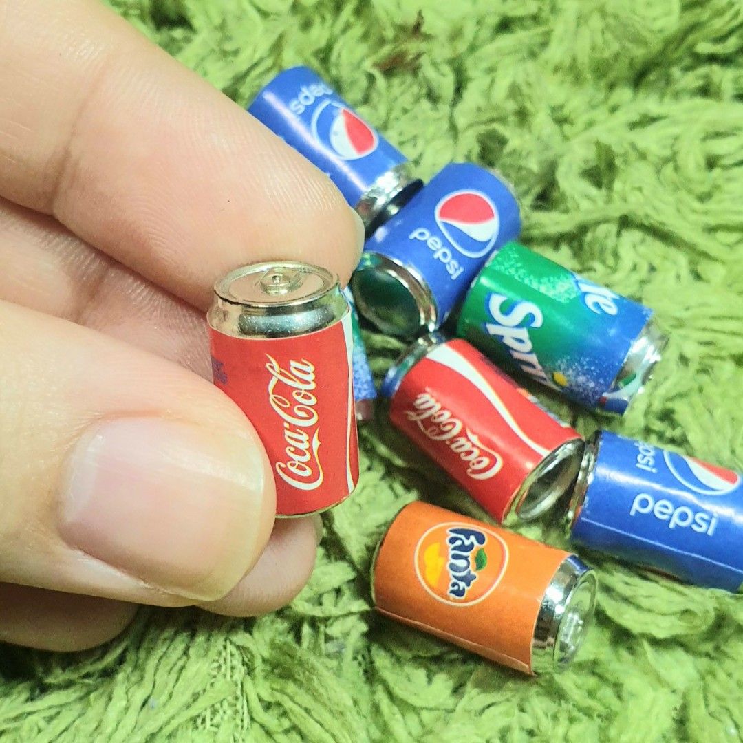 miniature can soda coke sprite royal pepsi small cute dollhouse gift ...