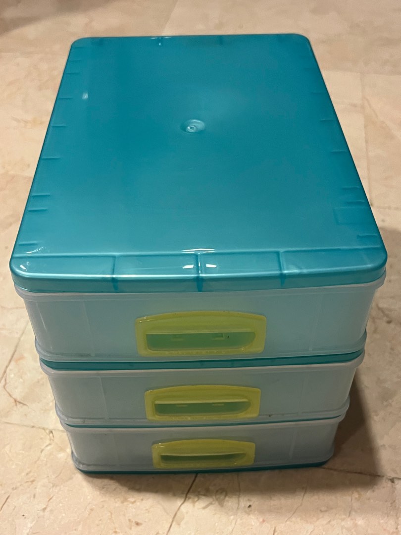 Minimalist 3 Tier Small Plastic Storage Drawer, Furniture & Home Living ...