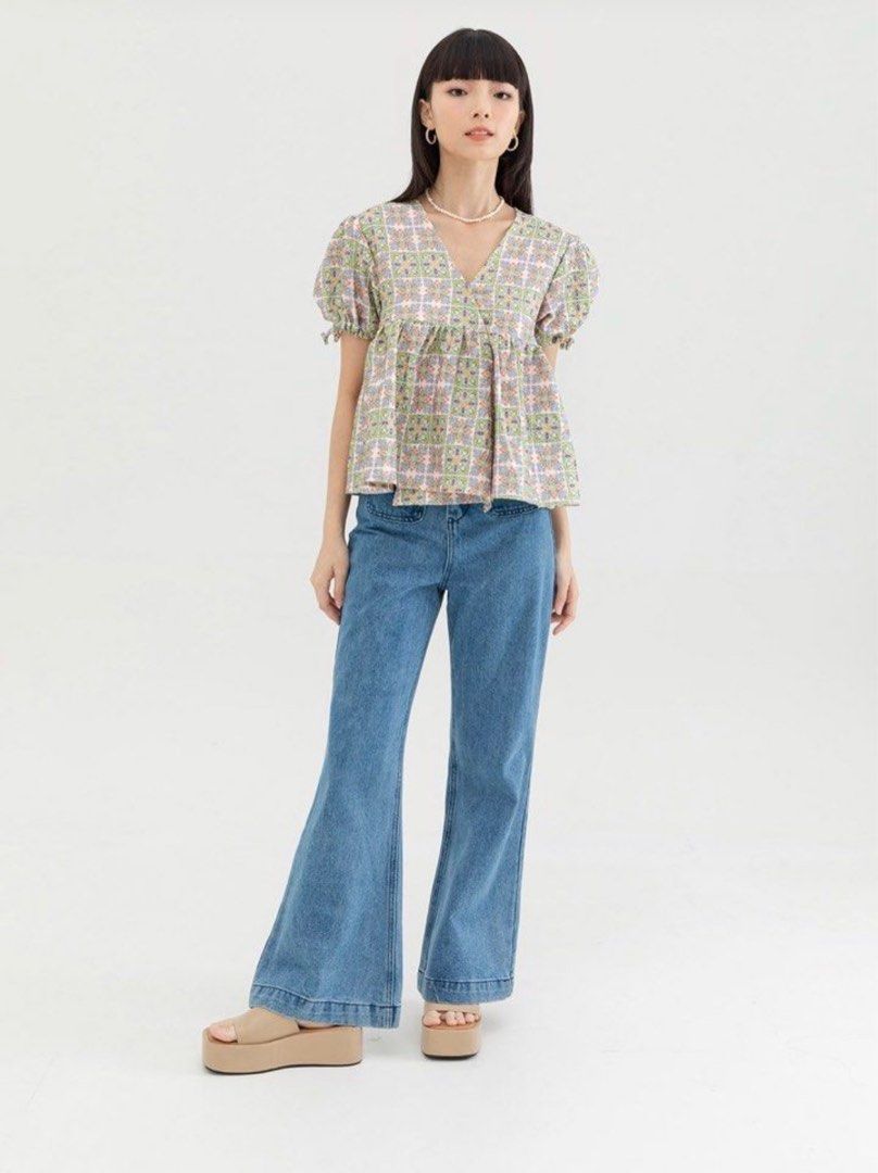 Modparade Lowe Top in Tuscany, Women's Fashion, Tops, Blouses on Carousell