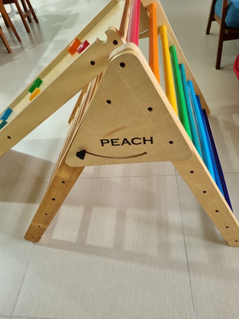 Montessori Pikler Triangle and Ramp, Babies & Kids, Infant Playtime on ...