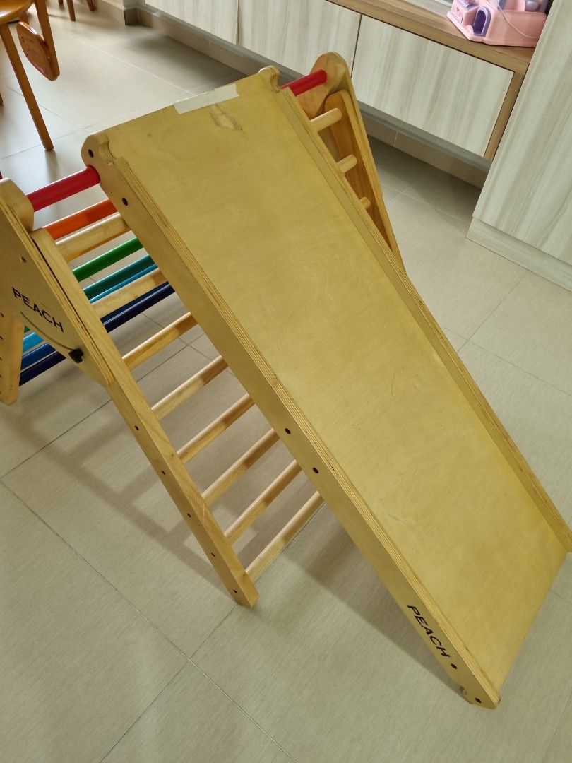 Montessori Pikler Triangle and Ramp, Babies & Kids, Infant Playtime on ...