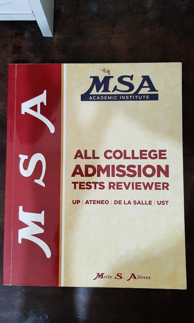 MSA College Entrance Exam Reviewers, Hobbies & Toys, Books & Magazines ...