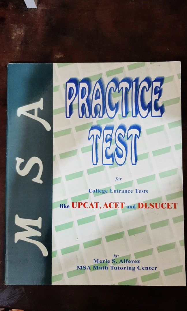 MSA College Entrance Exam Reviewers, Hobbies & Toys, Books & Magazines ...