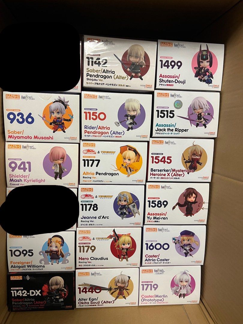 Nendoroid Fate Grand Order Stay Night Saber Archer Lancer Rider Caster ...