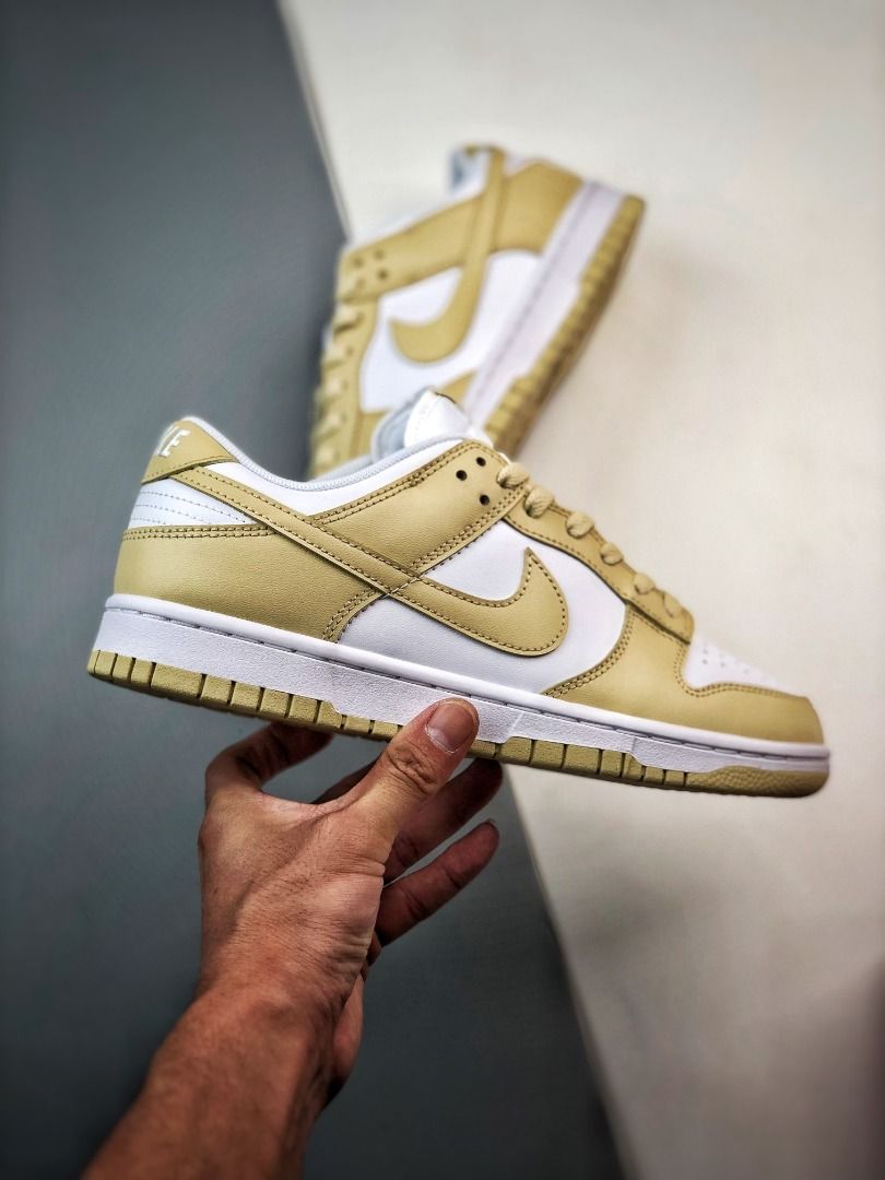 NIKE Dunk low "Team Gold", Women's Fashion, Footwear, Sneakers on Carousell
