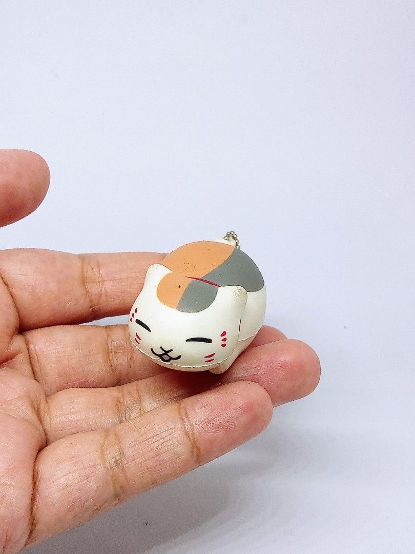 Nyanko Sensei Lucky Cat Squishy Keychain, Hobbies & Toys, Toys & Games ...