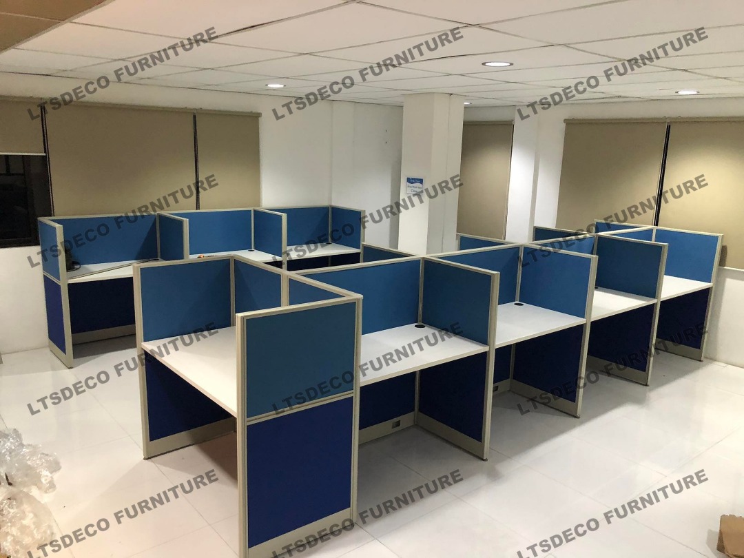 OFFICE PARTITION CALL CENTER TABLE BPO MODULAR FURNITURES CUBICLES on ...