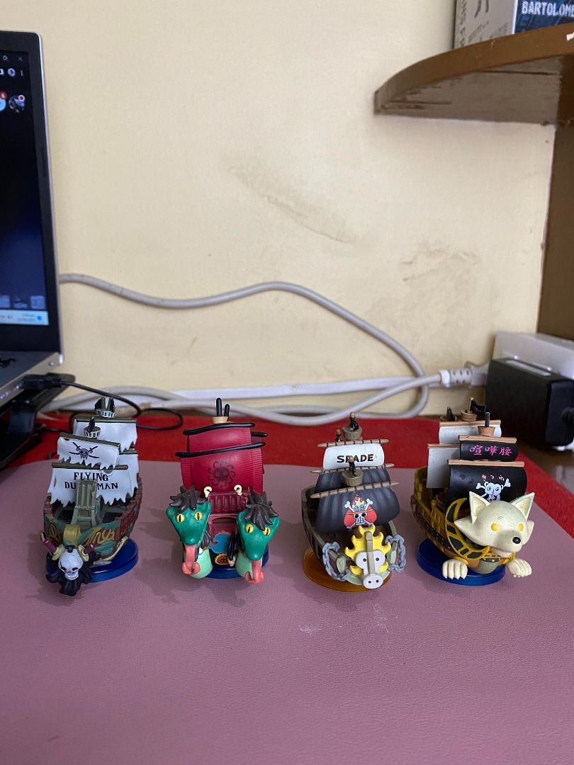 ONE PIECE Banpresto Collectable Figure SET (Kuja Ship, Foxy Ship, Spade ...
