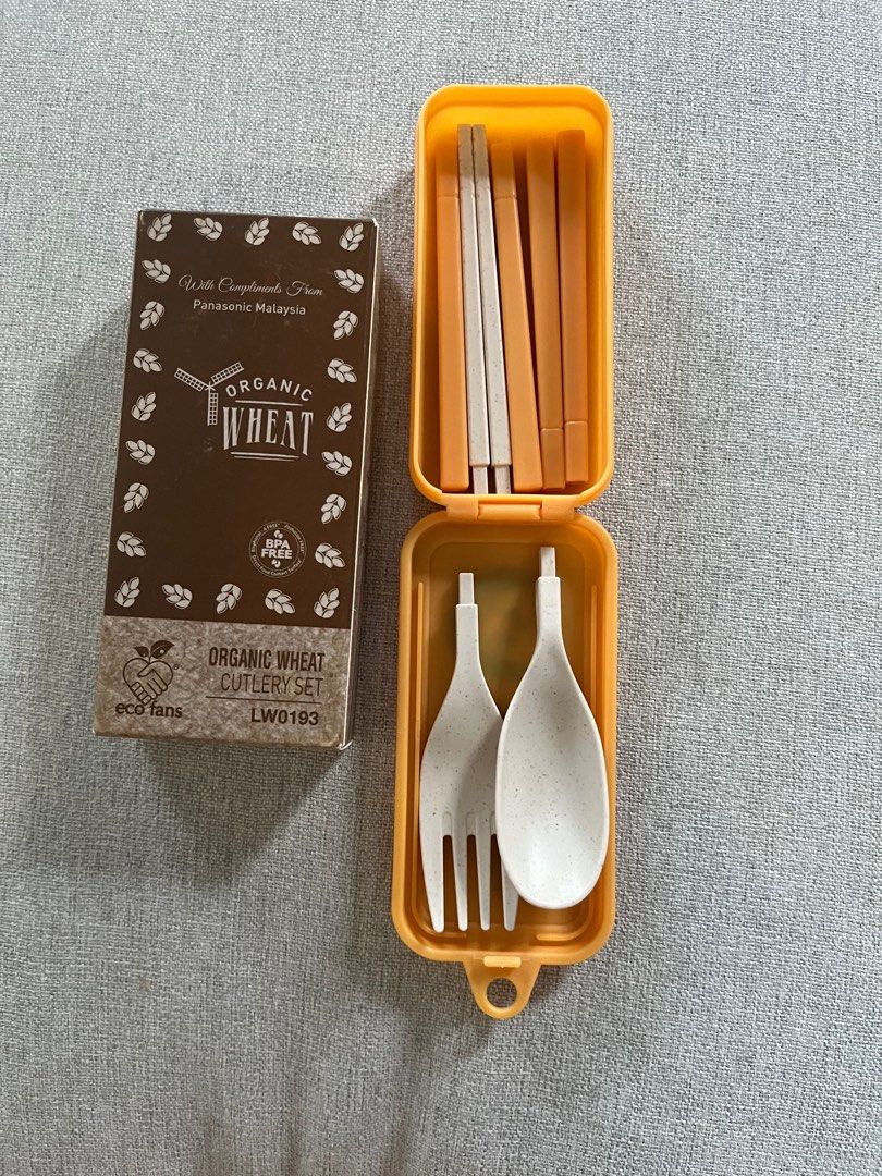 Organic Wheat Cutlery Set from Panasonic, Furniture & Home Living ...