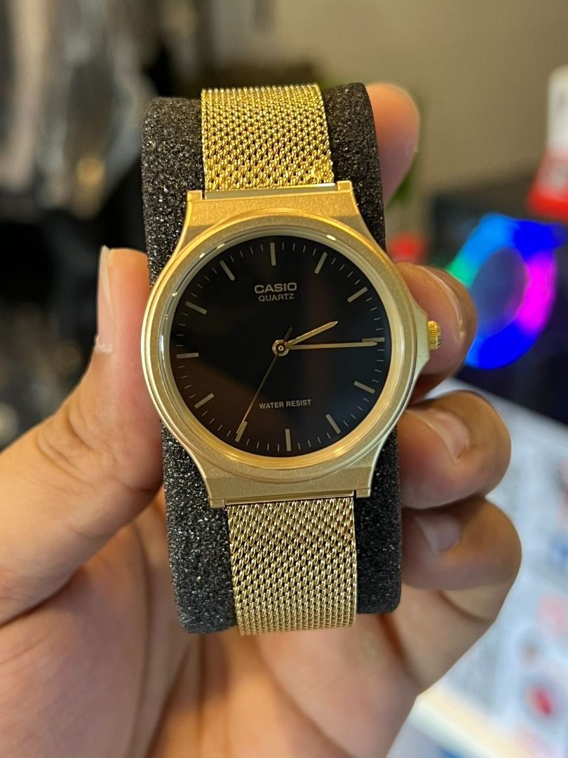 ORIGINAL CASIO Analog Mesh Ladies Gold Watch MQ-24MG-1E on Carousell
