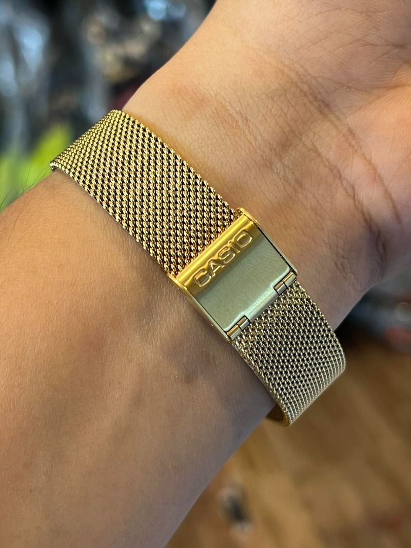 ORIGINAL CASIO Analog Mesh Ladies Gold Watch MQ-24MG-1E on Carousell