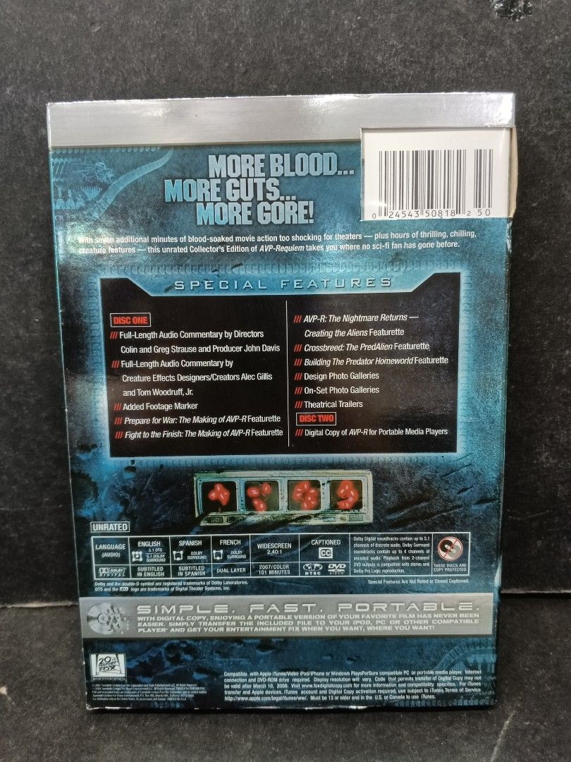 Original DVD: AVP Alien VS Predator (Special Edition) Extreme Unrated ...