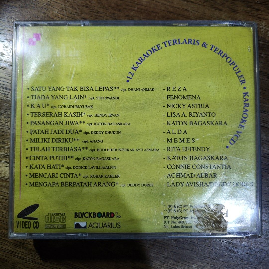 Original VCD KARAOKE, Musik & Media, CD, DVD & Lainnya di Carousell