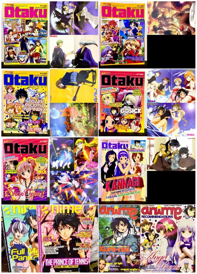 OTAKU VAULT with poster (assorted early issues) SCROLL TO SEE PHOTOS OF ...