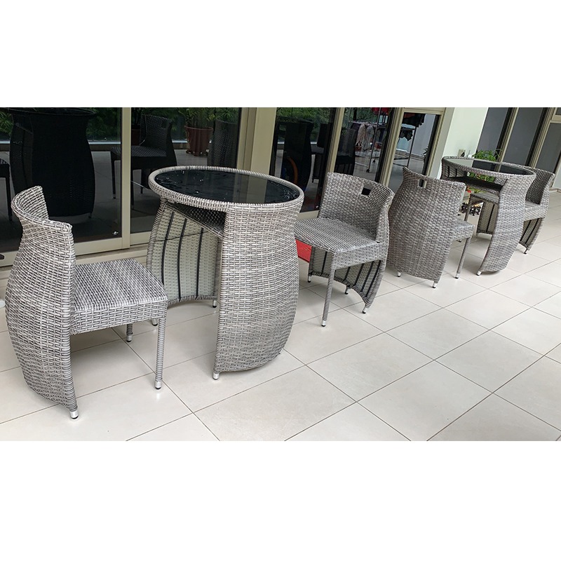 Outdoor Coffee Table set PE Rattan Coffee Table Round Coffee Table set ...