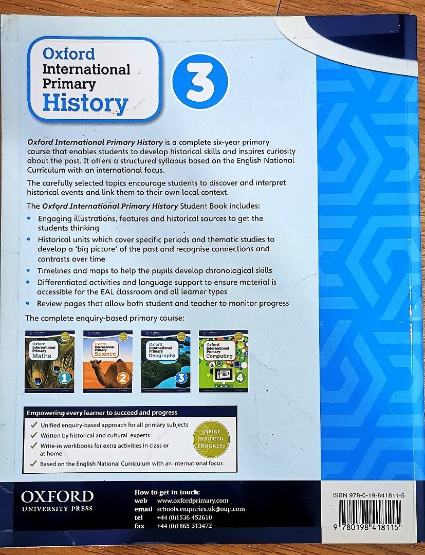 Oxford International Primary History Student Book 3, Hobbies & Toys, Books & Magazines ...