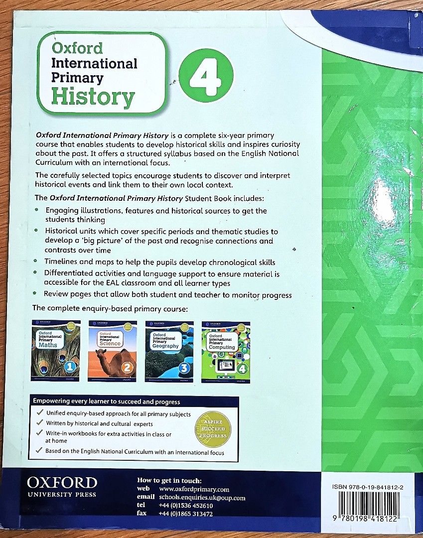 Oxford International Primary History Book 4, Hobbies & Toys, Books ...