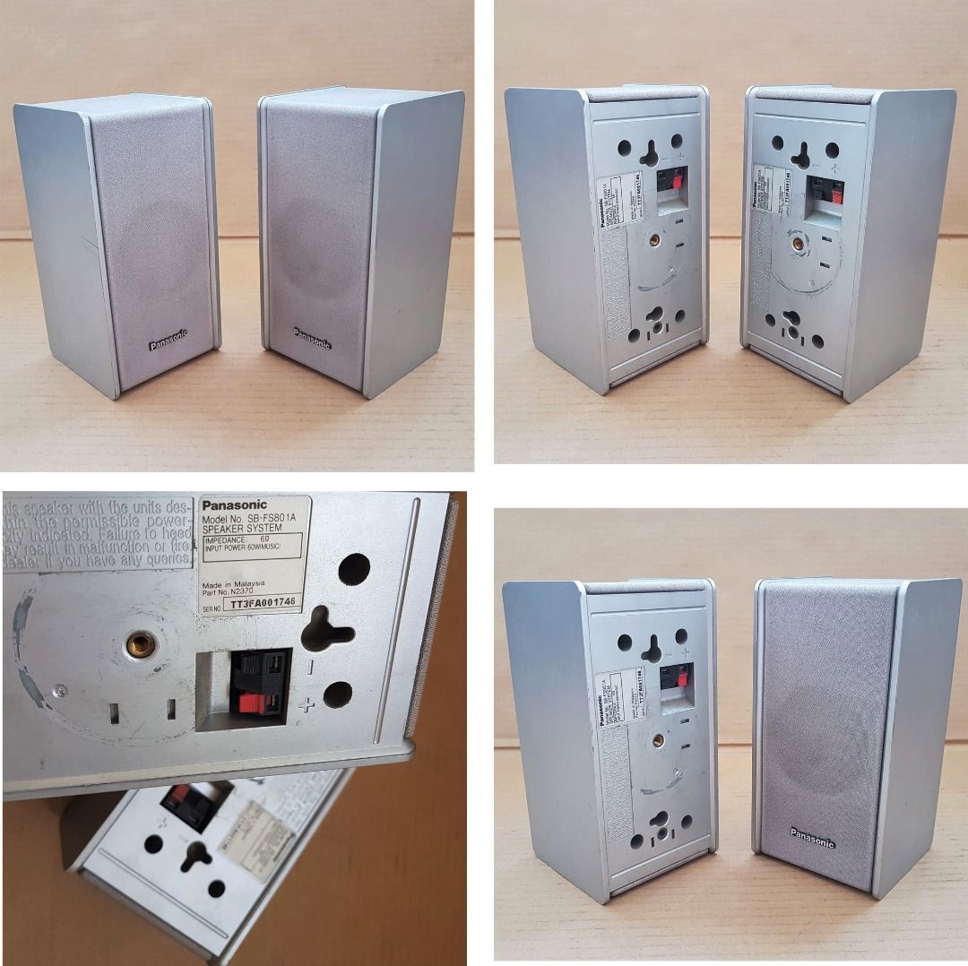 Panasonic Speaker System, JAPAN, 2 Standing Speakers, Bookshelf, Tower ...
