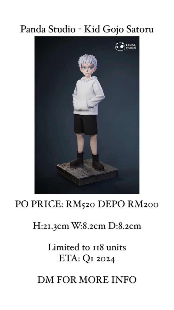 Panda Studio - Kid Gojo Satoru, Hobbies & Toys, Toys & Games on Carousell