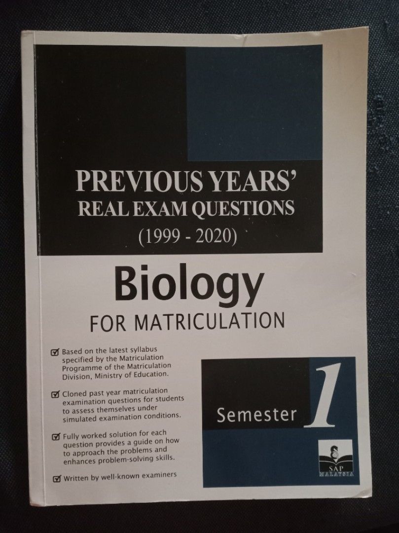 Past Year Books for Matriculation Students, Hobbies & Toys, Books ...