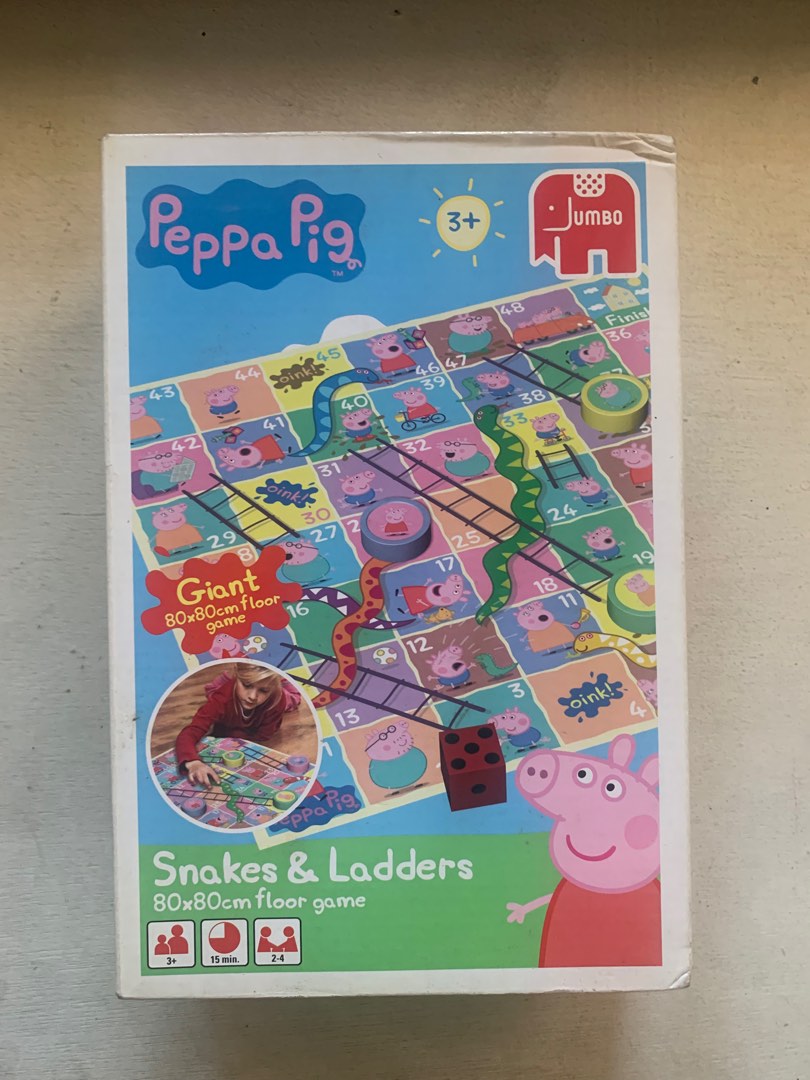 Peppa pig giant game snake and ladders, Hobbies & Toys, Toys & Games on ...