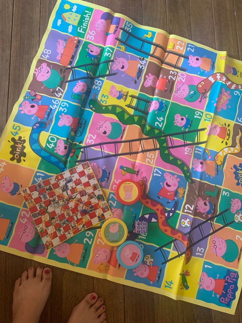 Peppa pig giant game snake and ladders, Hobbies & Toys, Toys & Games on ...